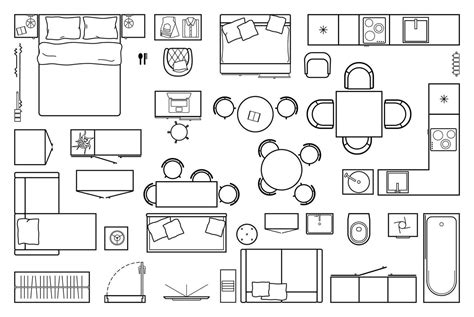 Floor Plan Icons Vector Art Icons And Graphics For Free Download