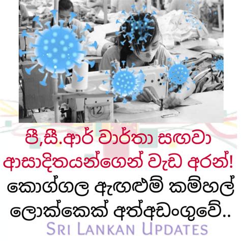 Sri Lankan Updates කොවිඩ් ආසාදිතව සිටියදී පී සී ආර් වර්තා සඟවාගෙන සේවක සේවිකාවන්ගෙන් වැඩ ගත්