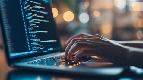 A Person Typing On A Laptop With The Word Data On The Keyboard Premium Ai Generated Image