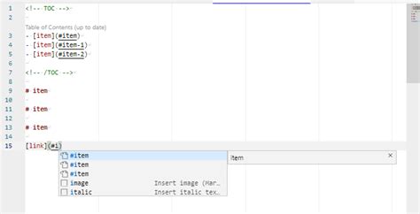 Markdown Intellisense With Multiple Identical Labels Shows Non Unique