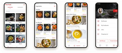 Recipe App UI UX Design Behance