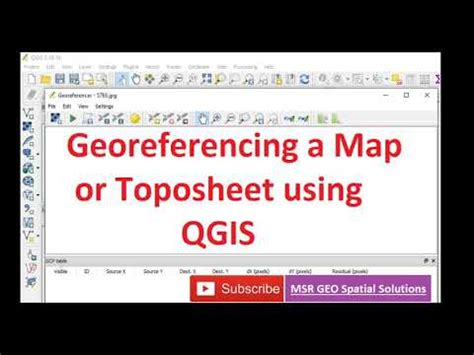 Georeferencing A Map Using QGIS YouTube