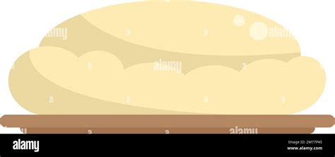 Baking Dough Icon Flat Vector Pizza Flour Pastry Ball Isolated Stock Vector Image And Art Alamy