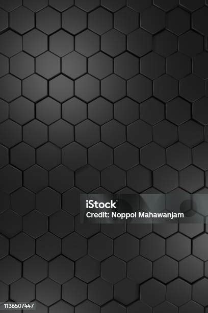 육각형 모양의 추상적인 배경입니다 3d 렌더링 검은색에 대한 스톡 사진 및 기타 이미지 검은색 배경 주제 육각형 Istock