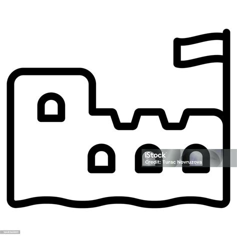 눈 요새 라인 아이콘 세계 눈의 날 개념 흰색 배경에 얼음 성 기호 개요 스타일 모바일 개념 웹 디자인의 눈 아이콘에서 성 벡터