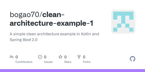 Github Bogao Clean Architecture Example A Simple Clean