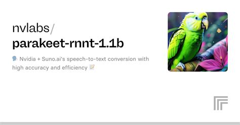 Nvlabs Parakeet Rnnt 1 1b API Reference