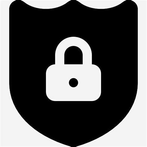盾带锁图标矢量图标 安全 保密 保护 挂锁 防御 隐私 png免抠图片 设计素材 88icon图标免费下载