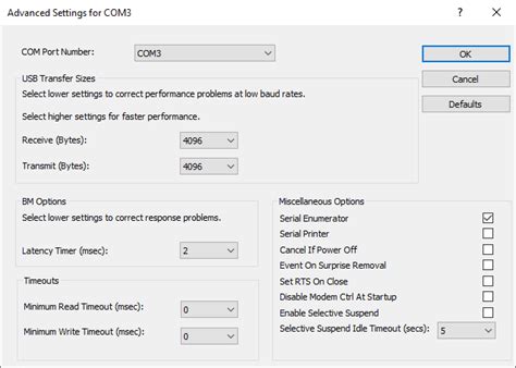 Windows Usefulness Of Com Port Latency Stack Overflow
