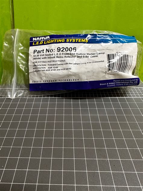 Narva 92006 10 30 Volt Model 20 Led Front End Outline Marker Lamp Whi