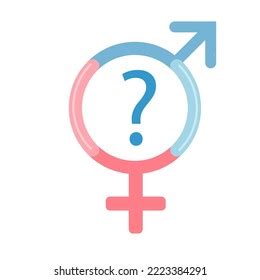 Sex Determination Male Female Question Mark Stock Vector Royalty Free Shutterstock