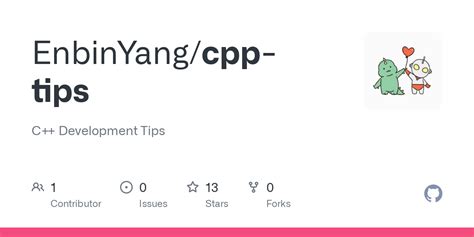 Github Enbinyangcpp Tips C Development Tips