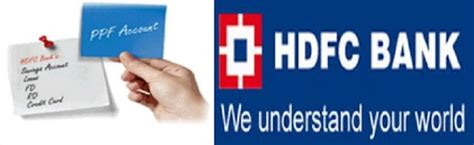 Ppf Account In Hdfc Bank Public Provident Fund Account