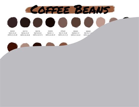 Procreate Color Palette Coffee Beans Instant Download Digital File