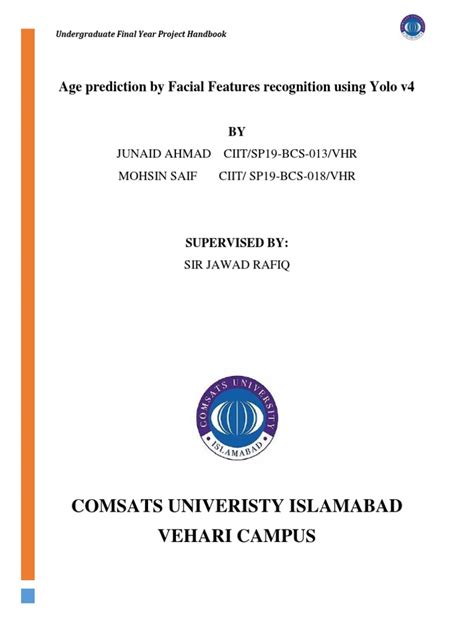 Age Prediction By Facial Features Recognition Using Yolo V4 Pdf