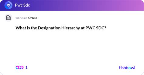 What Is The Designation Hierarchy At PWC SDC Fishbowl