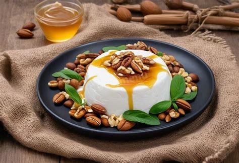 Сыр Буррата с медом и орехами рецепт с фото - 1000.menu