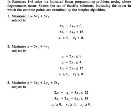 Solved In Exercises 1 6 Solve The Indicated Linear Chegg Com