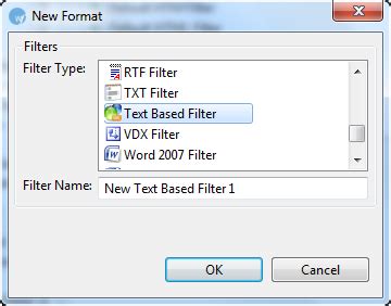 Adding A New Text Based Xml Filter