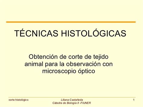 Técnicas Histológicas