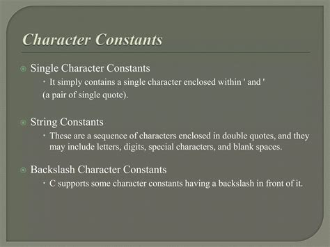 Fundamentals Of C Programming Language Ppt