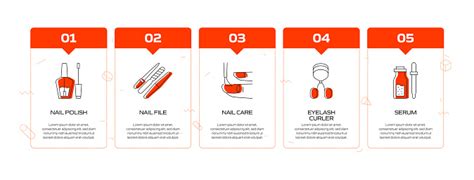 미용 바디 케어 및 화장품 관련 프로세스 인포그래픽 템플릿 프로세스 타임라인 차트 선형 아이콘이 있는 워크플로 레이아웃 0명에