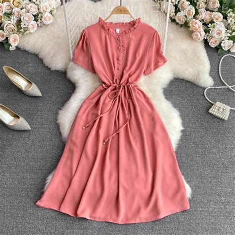 A Line V Neck Chiffon Short Dress Fashion Dress On Luulla