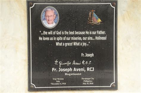 Remembering Father Aveni Congregazione Rogazionista