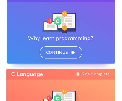 Programming Hub Home Screen Ui By Procreator Global Ui Ux Design Agency On Dribbble