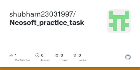 Github Shubham Neosoft Practice Task