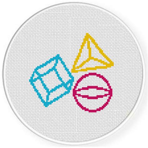 Shapes Cross Stitch Pattern Daily Cross Stitch