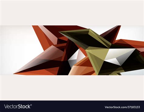 3d Triangles And Pyramids Abstract Royalty Free Vector Image
