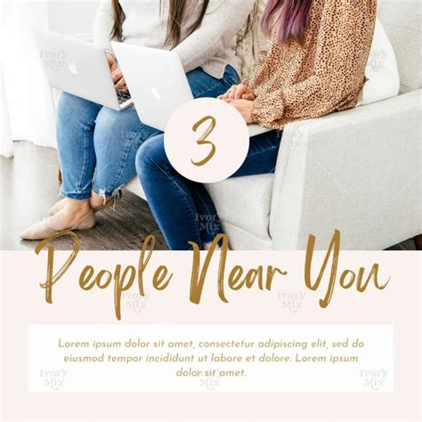 Numbered Gold Carousel Canva Template 4 Ivory Mix