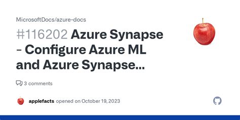 Azure Synapse Configure Azure ML And Azure Synapse Analytics Does Not
