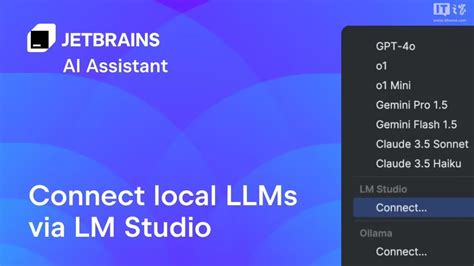 Jetbrains 旗下 Ai Assistant 应用获更新，支持开发者接入本地 Deepseek 等大语言模型 Ai 人工智能