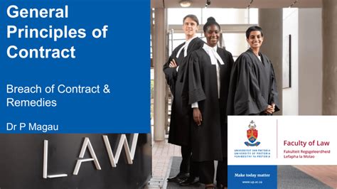 Contract Breach And Remedies General Principles Of Contract