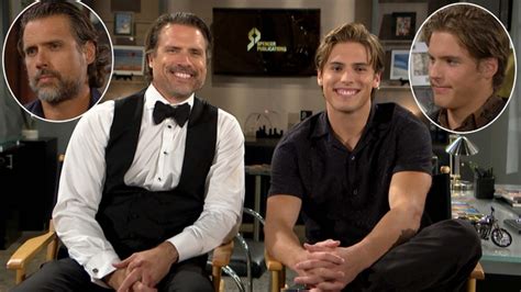 The Bold And The Beautiful Joshua Morrow And Real Life Son On Working Together Exclusive