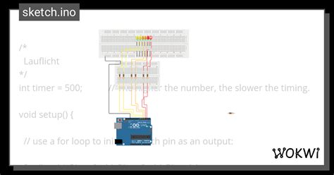 Lauflicht Test Copy Wokwi Esp32 Stm32 Arduino Simulator