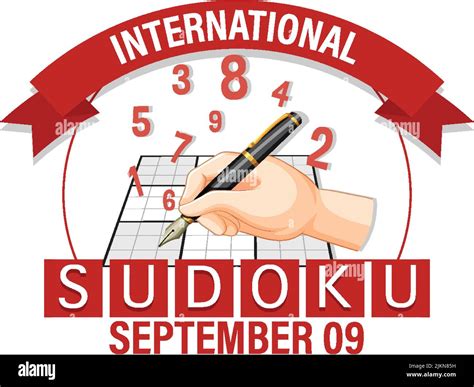 International Sudoku Day Banner Design Illustration Stock Vector Image
