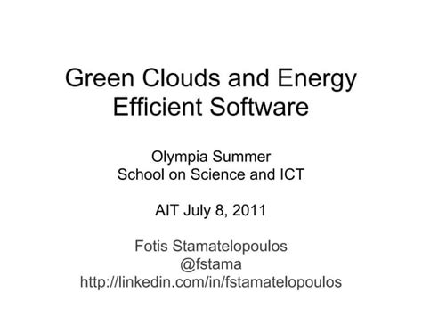 Cloud Based Energy Efficient Software Pdf