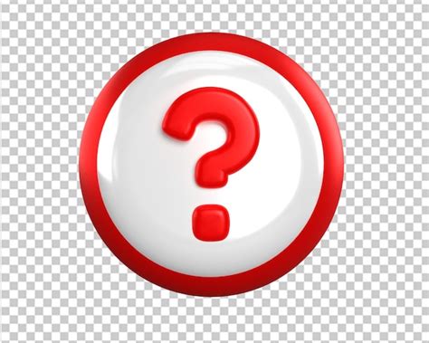 Premium Psd Question Ask Button Icon 3d Ui Sign