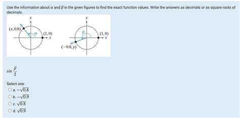 Solved Use The Information About A And In The Given Fi