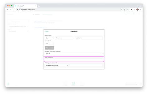 Can Multiple Patients Have The Same E Mail Address Physitrack Support