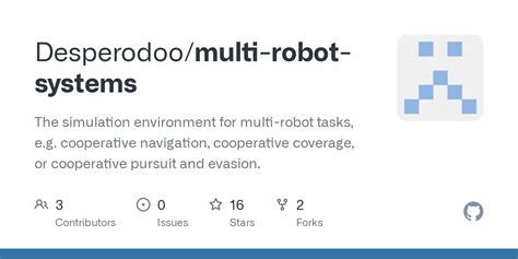 GitHub Desperodoo Multi Robot Systems The Simulation Environment For Multi Robot Tasks E G