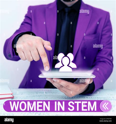 Handwriting Text Women In Stem Word For Science Technology Engineering Mathematics Scientist