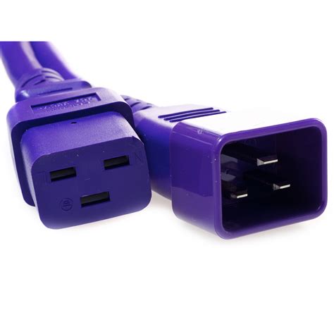 Violet 20 2 Ft C20 To C19 PDU To Server Power Cord