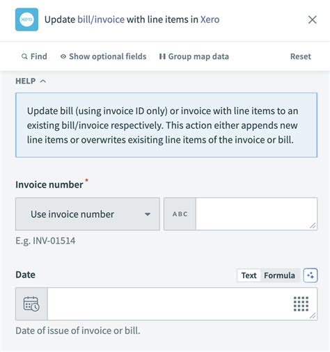 Workato Connectors Xero Update Bill Or Invoice With Line Items Action Workato Docs