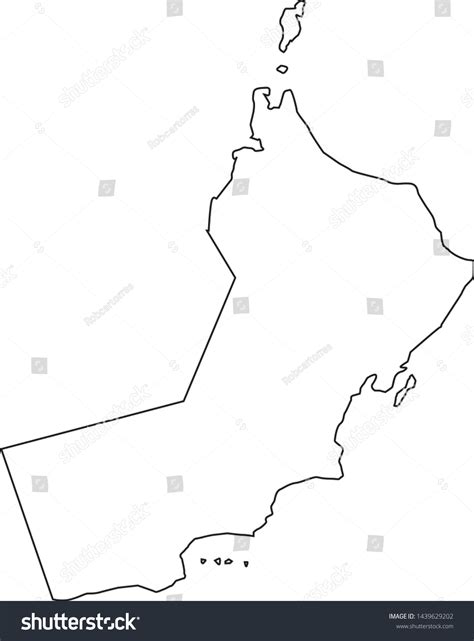 Political Map Country Oman 库存矢量图（免版税）1439629202 Shutterstock