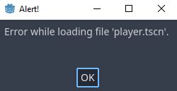 Failed Loading Resource Res Player Tscn Help Godot Forum