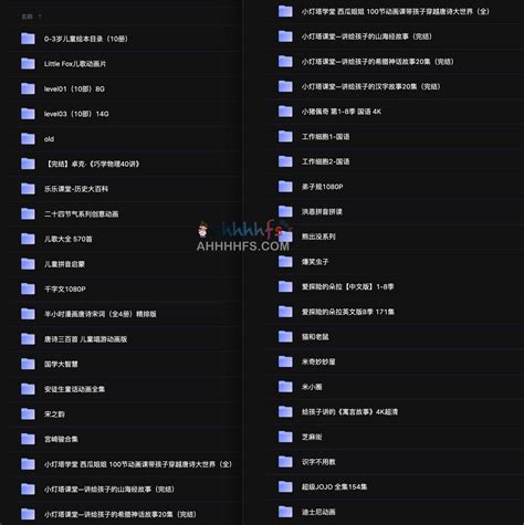儿童学习资料合集 ahhhhfs